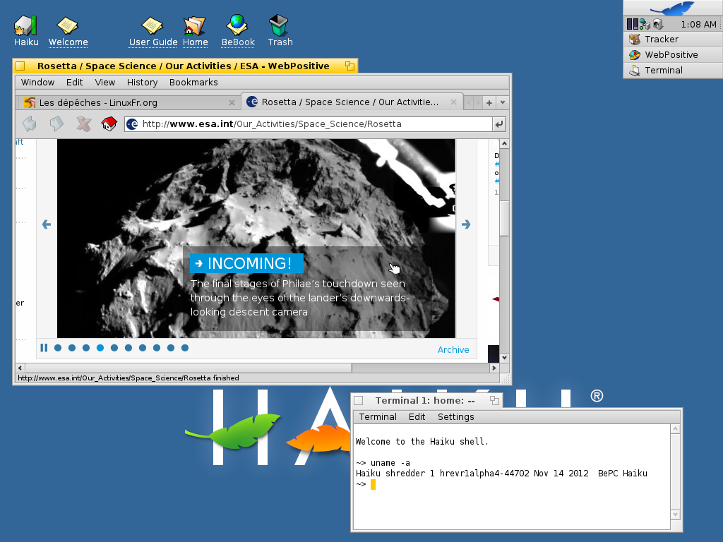 Haiku se lâche enfin - LinuxFr.org